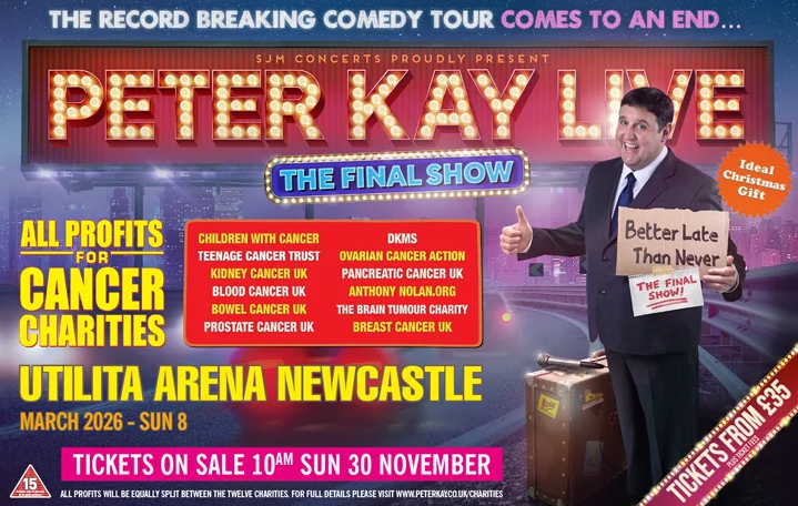 Peter Kay Live | Get into Newcastle | Get into Newcastle
