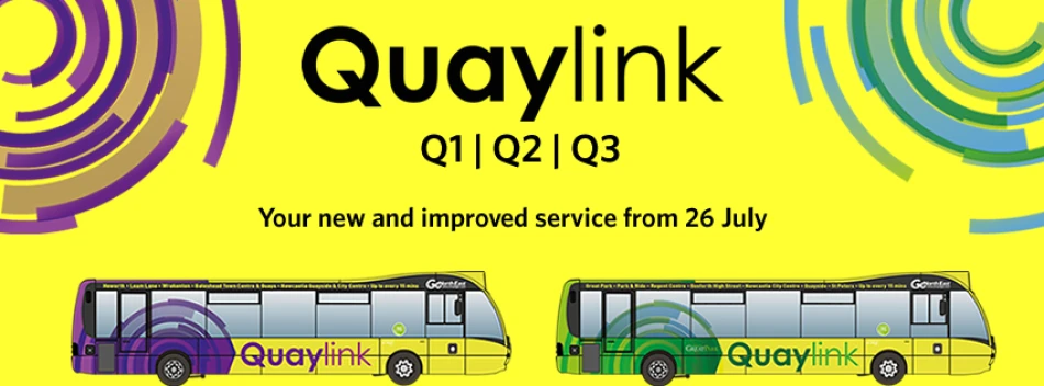 The new look Quaylink bus service | Get into Newcastle