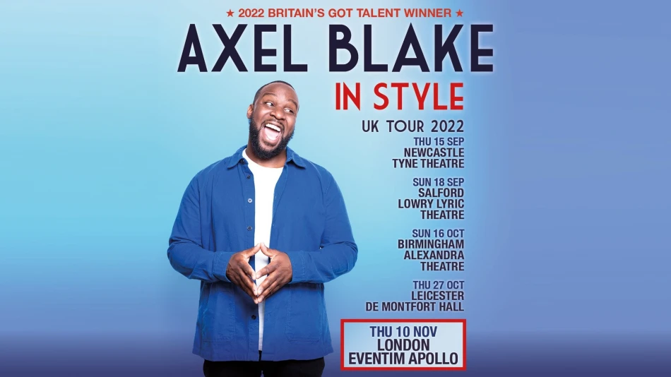 Axel Blake - In Style: Tyne Theatre & Opera House | Get into Newcastle