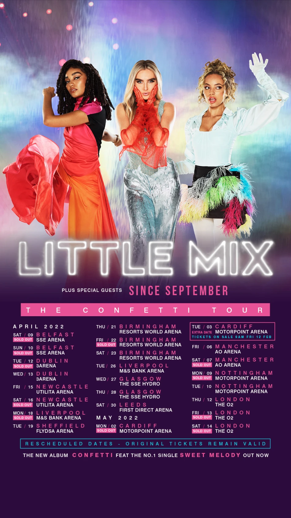 Little Mix The Confetti Tour: Utilita Arena | Get into Newcastle