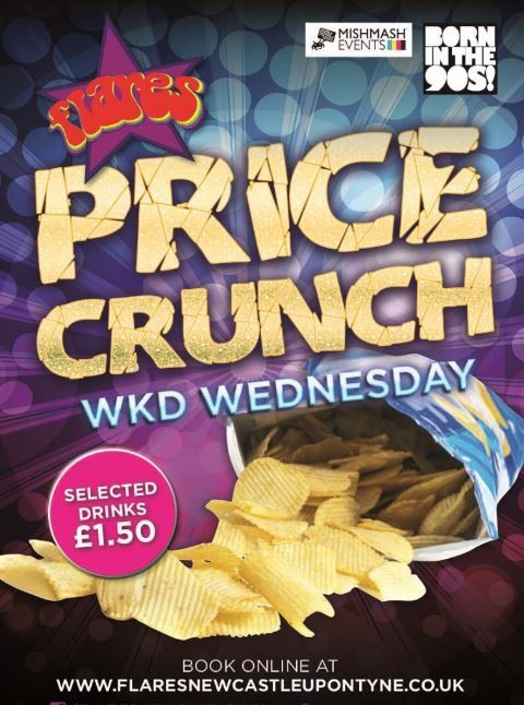 Price Crunch Wednesdays: Flares | Get into Newcastle