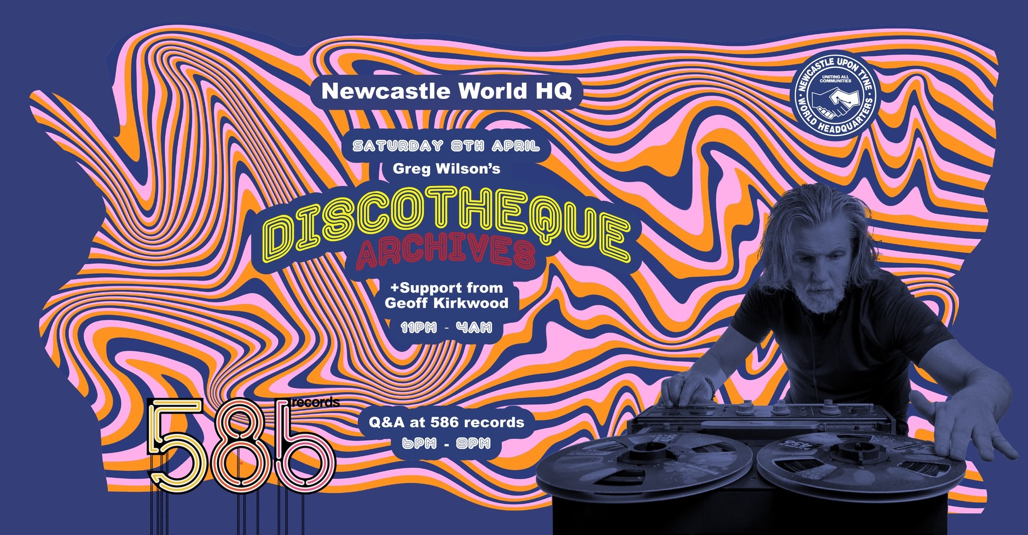 Greg Wilson’s Discotheque Archives: World HQ | Get into Newcastle