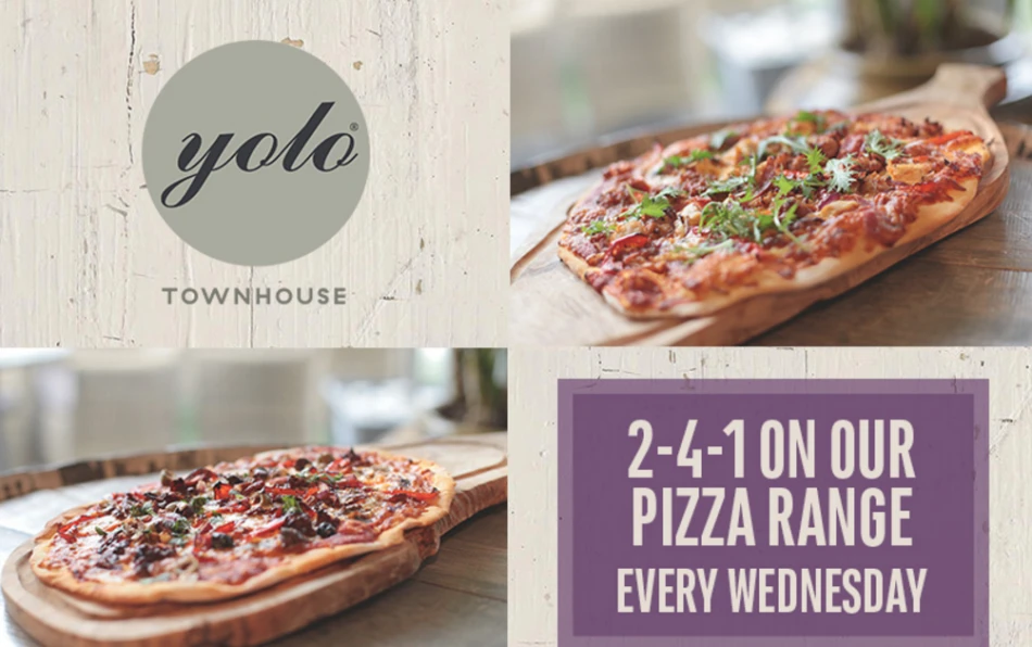 2-4-1 Pizza: YOLO Townhouse | Get into Newcastle